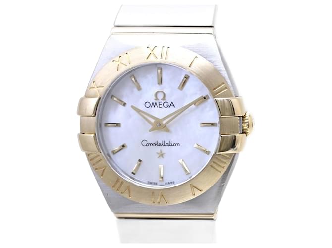 OMEGA Constellation Brushed Ladies Watch - K18YG Yellow Gold & Stainless Steel ref.1448083 ...