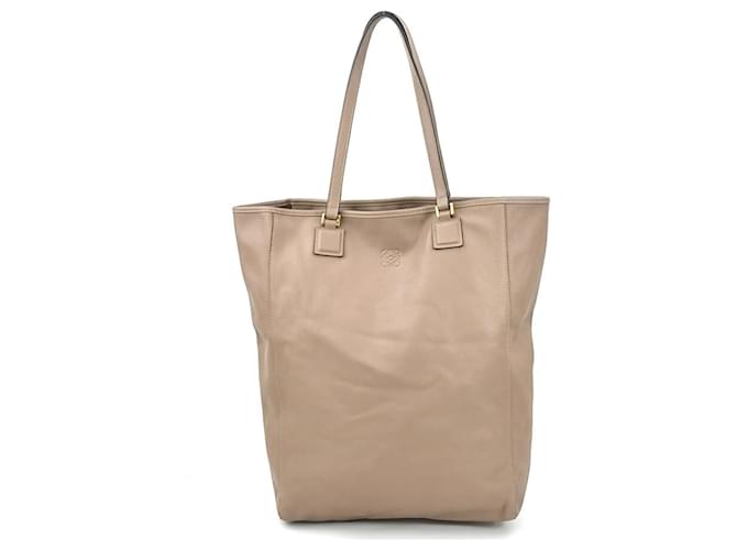 Loewe Gray Brown Leather Shoulder Tote Bag ref.1449171 - Joli Closet
