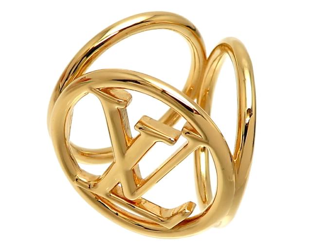 Louis Vuitton Bijou Fleur Louise Scarf Ring Golden Metal ref.1452814 Joli Closet
