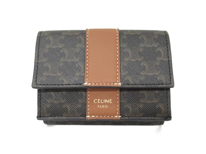 Céline Celine Double Sided Wallet Black ref.1462666 - Joli Closet