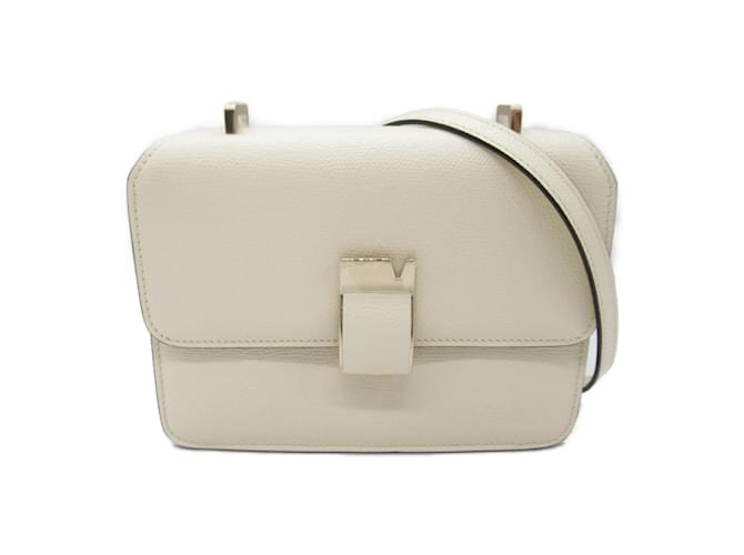 Valextra White Leather Shoulder Bag ref.1462796 - Joli Closet
