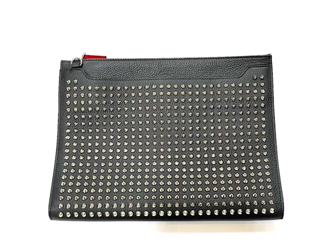 Christian Louboutin Black Leather Clutch Bag ref.1463200 - Joli Closet