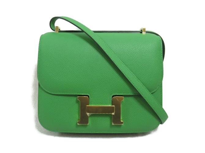 Hermès Hermes Constance 3 Mini Vert Yucca Shoulder Bag Green Leather ...