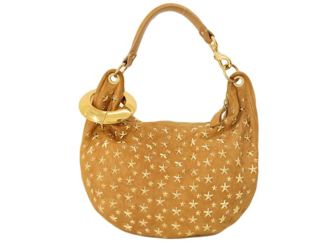 Jimmy Choo Sky Bag Shoulder Leather Women's Brown ref.1466346 - Joli Closet