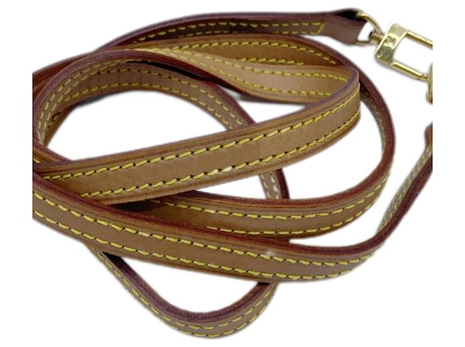 Louis Vuitton Tanned Leather Shoulder Strap Brown Beige ref.1466479 ...