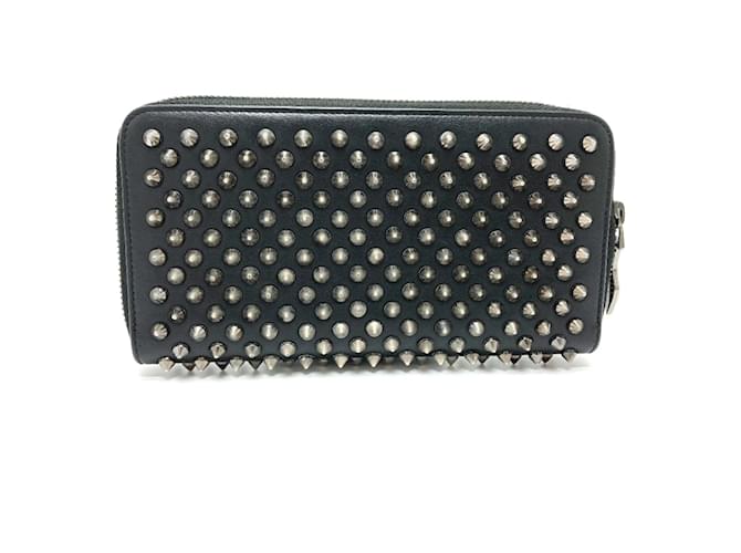 Christian Louboutin Black Leather Long Wallet ref.1466658 - Joli Closet