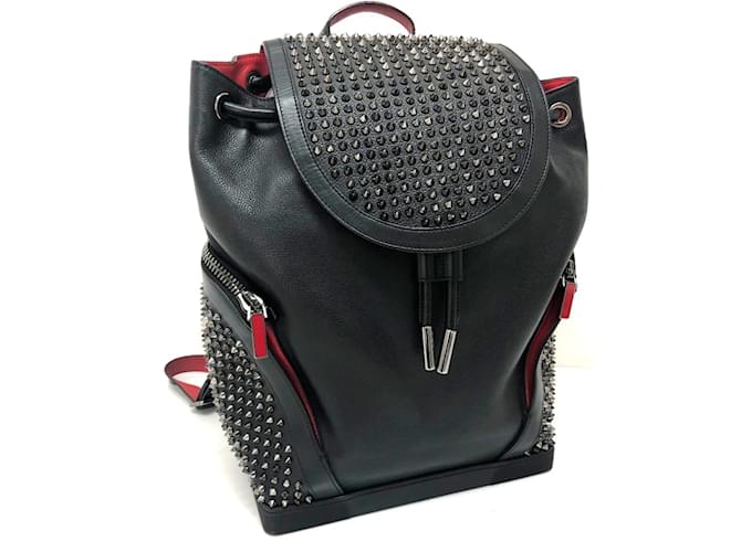 Christian Louboutin Black Leather Backpack ref.1466665 - Joli Closet