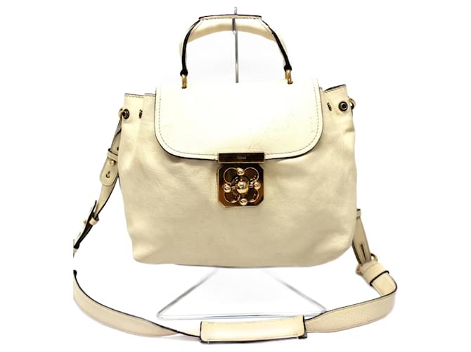 Chloé Beige Leather Shoulder Bag ref.1467080 - Joli Closet