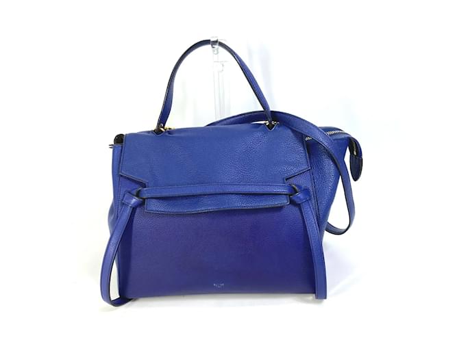 Céline Celine Blue Leather Shoulder Bag ref.1468470 - Joli Closet