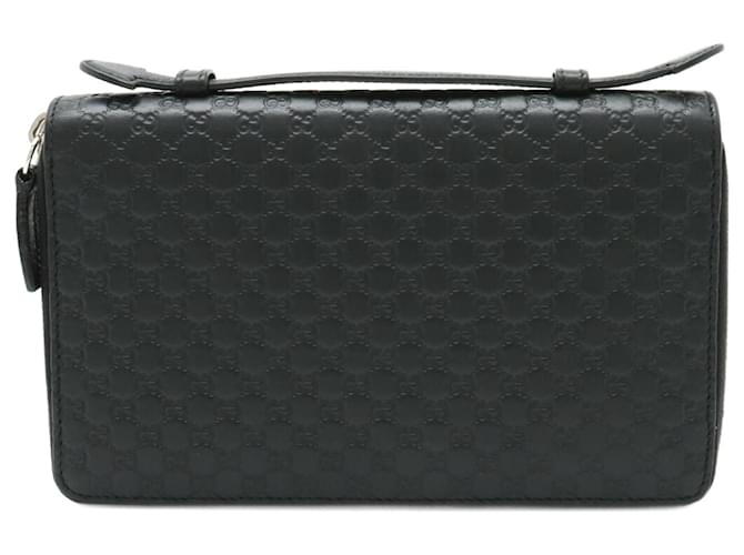 Gucci Micro Guccissima Long Wallet Black Leather ref.1471133 - Joli Closet