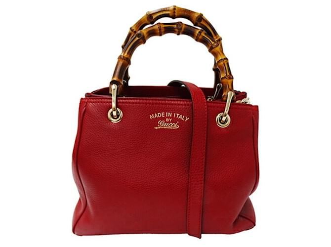 Gucci Red Leather Handbag ref.1482736 - Joli Closet