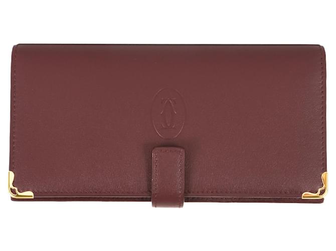 Cartier Must Do Long Wallet in Red Leather ref.1486519 - Joli Closet