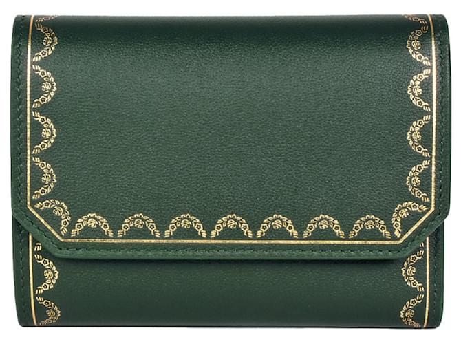 Cartier Garland de Small Multi-Wallet Green Leather ref.1486549 - Joli ...