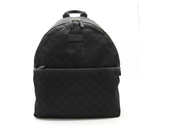 Gucci GG Nylon Backpack Black Leather ref.1492206 - Joli Closet