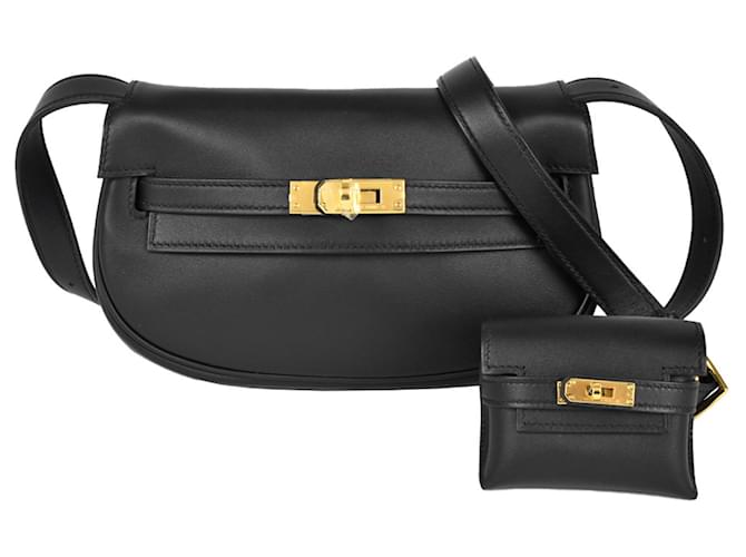 Hermès Hermes Kelly Move Shoulder Bag Black Leather ref.1492296 - Joli ...