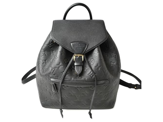 Louis Vuitton Monogram Empreinte Montsouris PM Backpack Black Leather ...