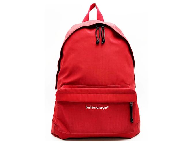 Balenciaga Rucksack Explorer Backpack Red Nylon ref.1507763 - Joli Closet