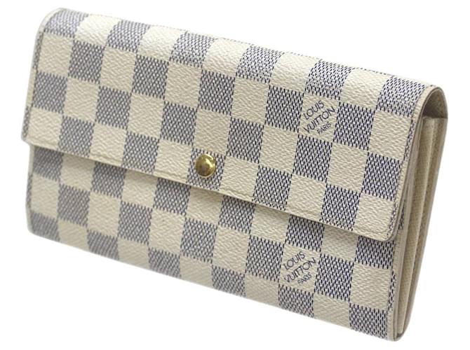 Sarah Louis Vuitton Damier Azur Long Wallet Cloth ref.1508401 - Joli Closet