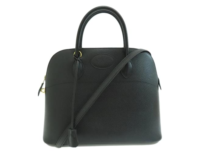 Hermès Hermes Bolide 37 Black Handbag Leather ref.1509447 - Joli Closet