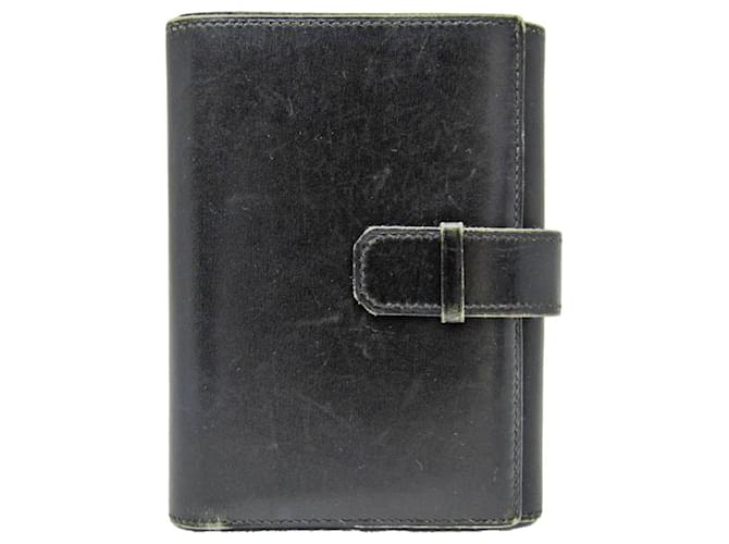 Hermès Hermes Julla Tri-Fold Leather Wallet Black ref.1513671 - Joli Closet