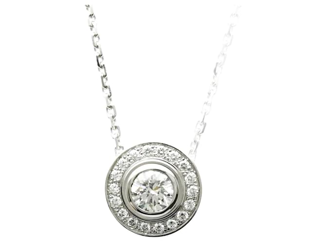 Cartier D'amour Diamond Necklace Silvery White gold ref.1514136 - Joli ...