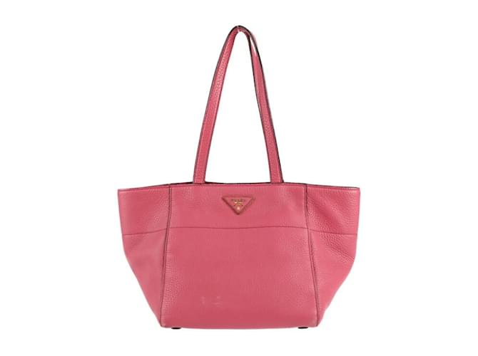 Prada Vitello Daino Tote Bag Pink Leather ref.1516268 - Joli Closet