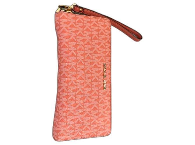 Michael Kors Wallets Orange Leather ref.1519778 - Joli Closet