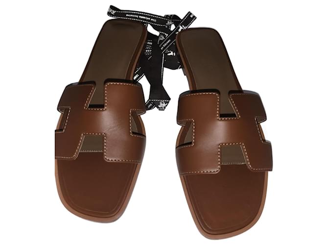 Hermès Oran Brown Leather ref.1522585 - Joli Closet