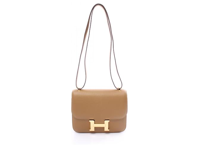 Hermès Hermes Constance Craft Shoulder Bag Brown Diamond ref.1524000 ...