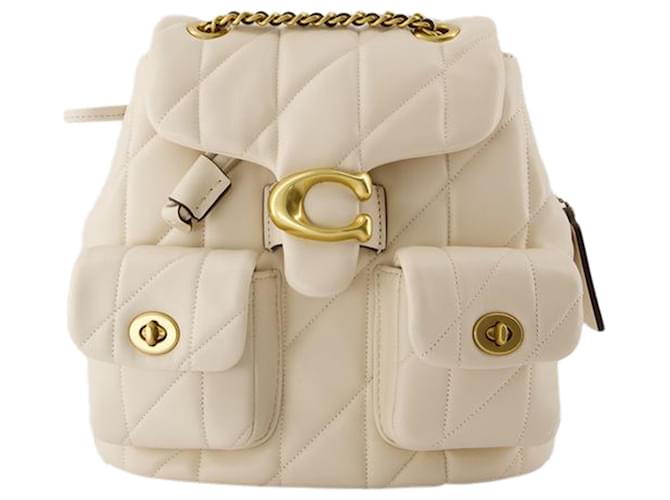 Tabby Backpack - Coach - Leather - Beige Brown Pony-style calfskin ref ...