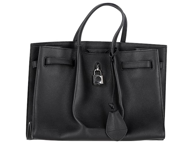 Lanvin Large Bogey Tote Bag in Black Leather ref.1528736 - Joli Closet