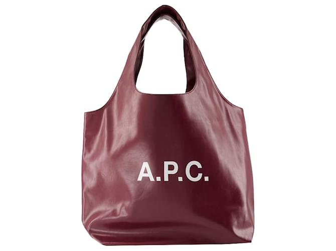 Apc Ninon Shopper Bag - A.P.C. - Synthetic - Burgundy Red Dark red ref ...