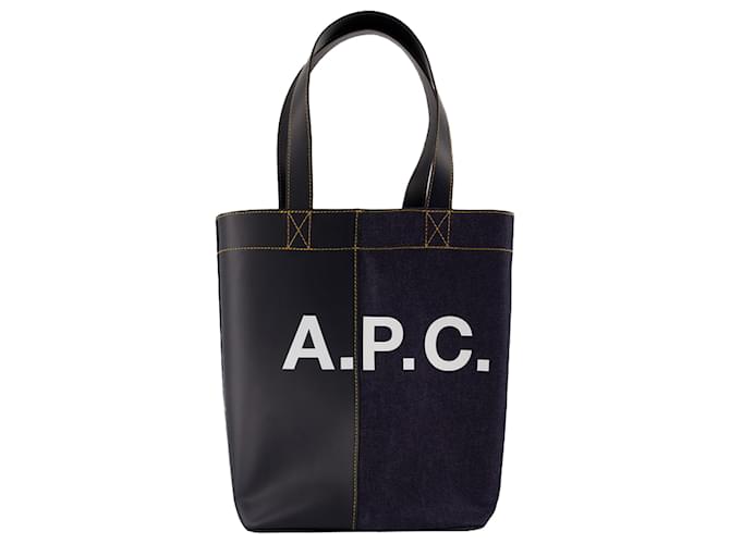 Apc Axel Tote Bag - A.P.C. - Cotton - Navy Blue ref.1528930 - Joli Closet