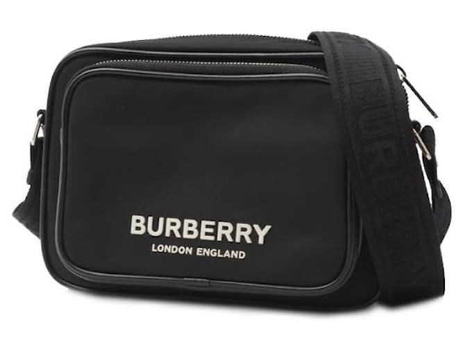 Burberry Nylon Leather Shoulder Bag 8049094 Black Cloth ref.1532190 ...