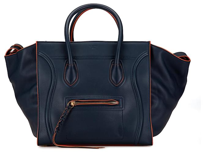 Céline Blue Celine Medium Phantom Luggage Tote Bag Leather ref.1533866 ...