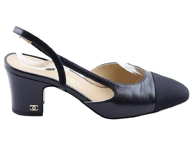 Chanel Leather heels Black ref.1537087 - Joli Closet