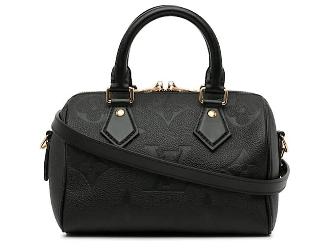 Louis Vuitton Black Monogram Giant Empreinte Speedy Bandouliere 20 ...