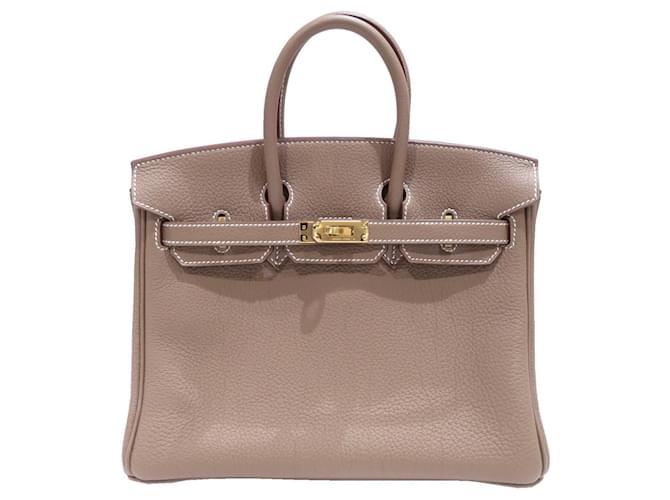 Hermès Hermes Birkin 25 Handbag in Etoupe Gray Taupe Leather ref.1547440 - Joli Closet