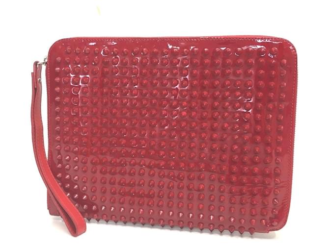 Christian Louboutin Red Leather Clutch Bag ref.1552284 - Joli Closet