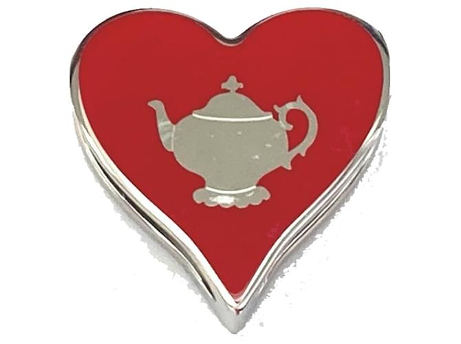 Hermès Hermes Heart Motif Scarf Ring in Red ref.1554698 - Joli Closet