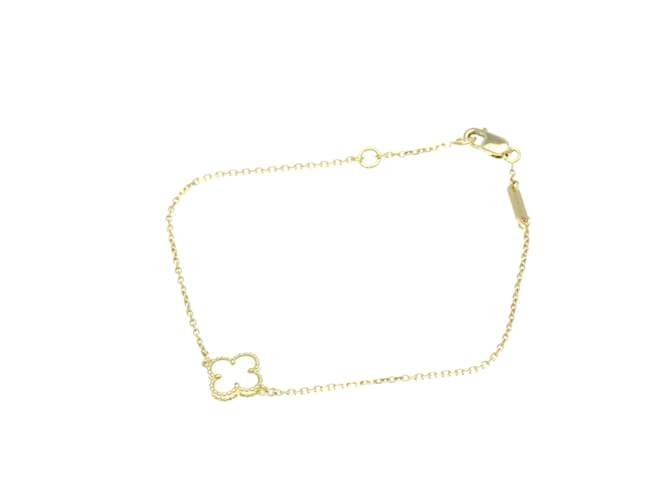 Van Cleef & Arpels Sweet Alhambra Charm Bracelet Golden Yellow gold ref ...