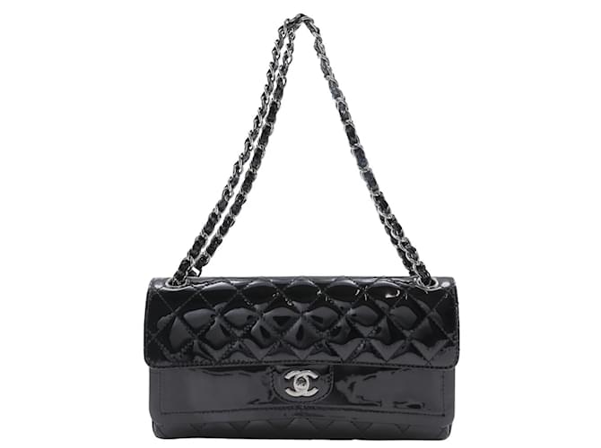 Chanel Black Patent Leather Chain Shoulder Bag ref.1578053 - Joli Closet
