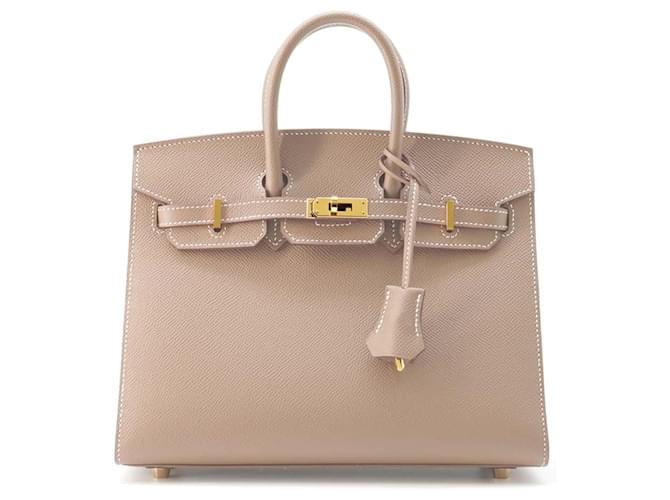 Hermès Birkin 25 Cream Leather ref.1579545 - Joli Closet