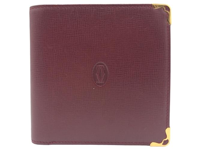 Cartier Must Line Leather Compact Wallet Red ref.JC1589598 (Sold ...
