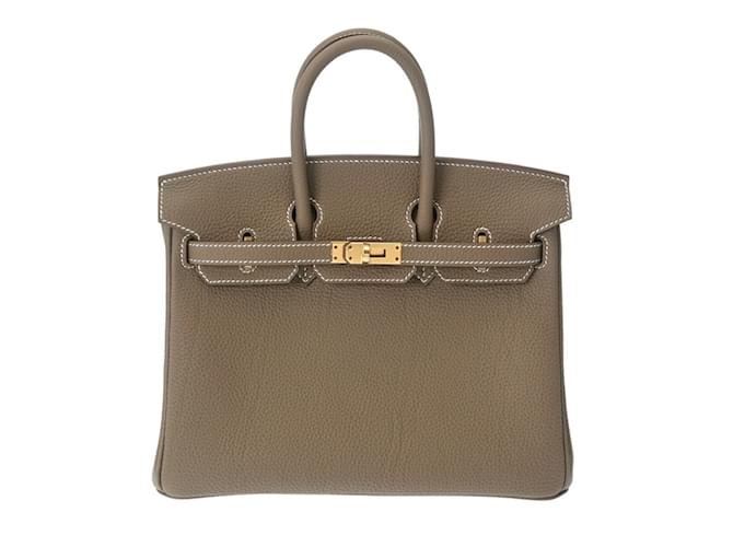 Hermès Hermes Birkin 25 Etoupe Handbag Taupe Leather ref.1593116 - Joli Closet