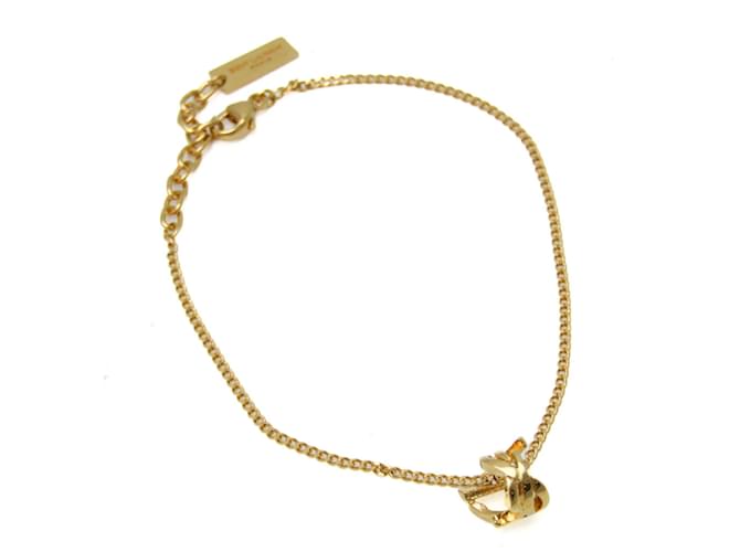 Saint Laurent Gold Metal Charm Bracelet Golden ref.1598477 - Joli Closet