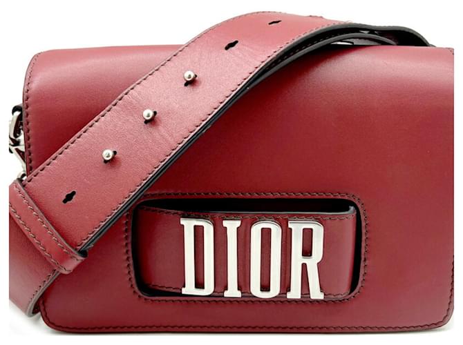 Christian Dior Evolution Leather Red Shoulder Bag ref.1611056 - Joli Closet