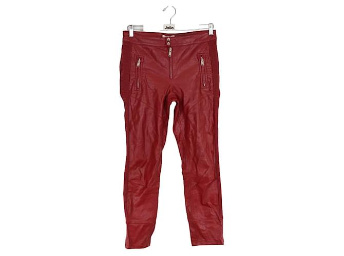 Isabel Marant Etoile Red slim pants Polyester ref.1611707 - Joli Closet