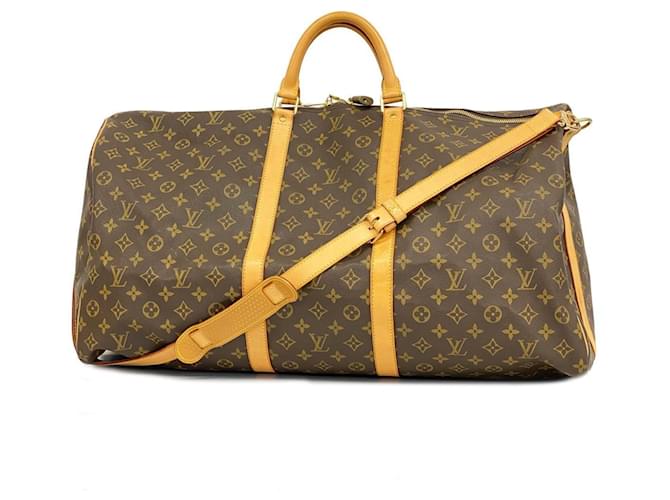 Louis Vuitton Monogram Keepall Bandouliere 60 Brown ref.1615078 - Joli Closet