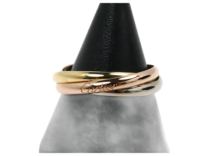 Cartier K18 Trinity Band Ring White gold Yellow gold Pink gold ref ...
